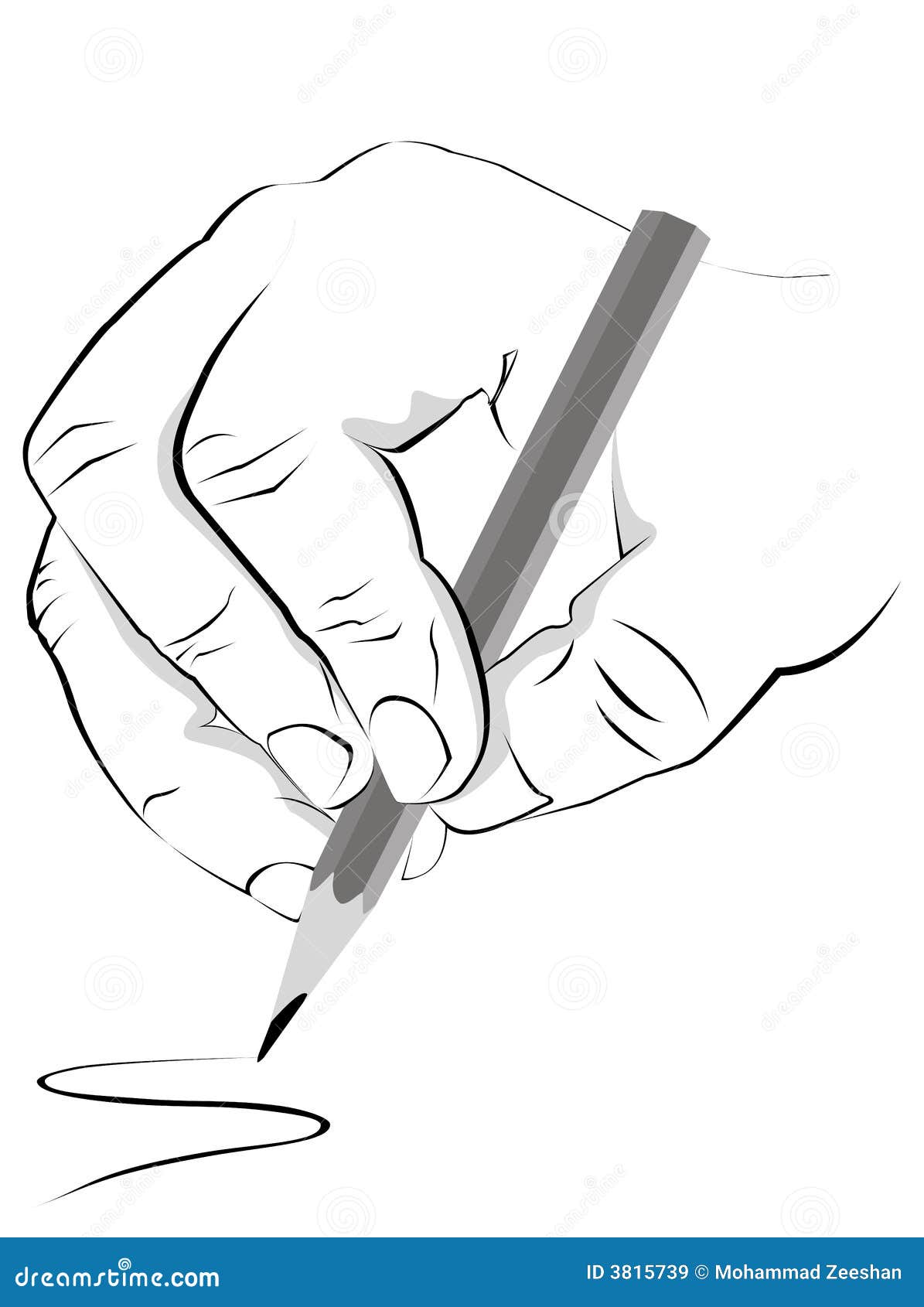 Writing stock illustration. Illustration of line, style - 3815739