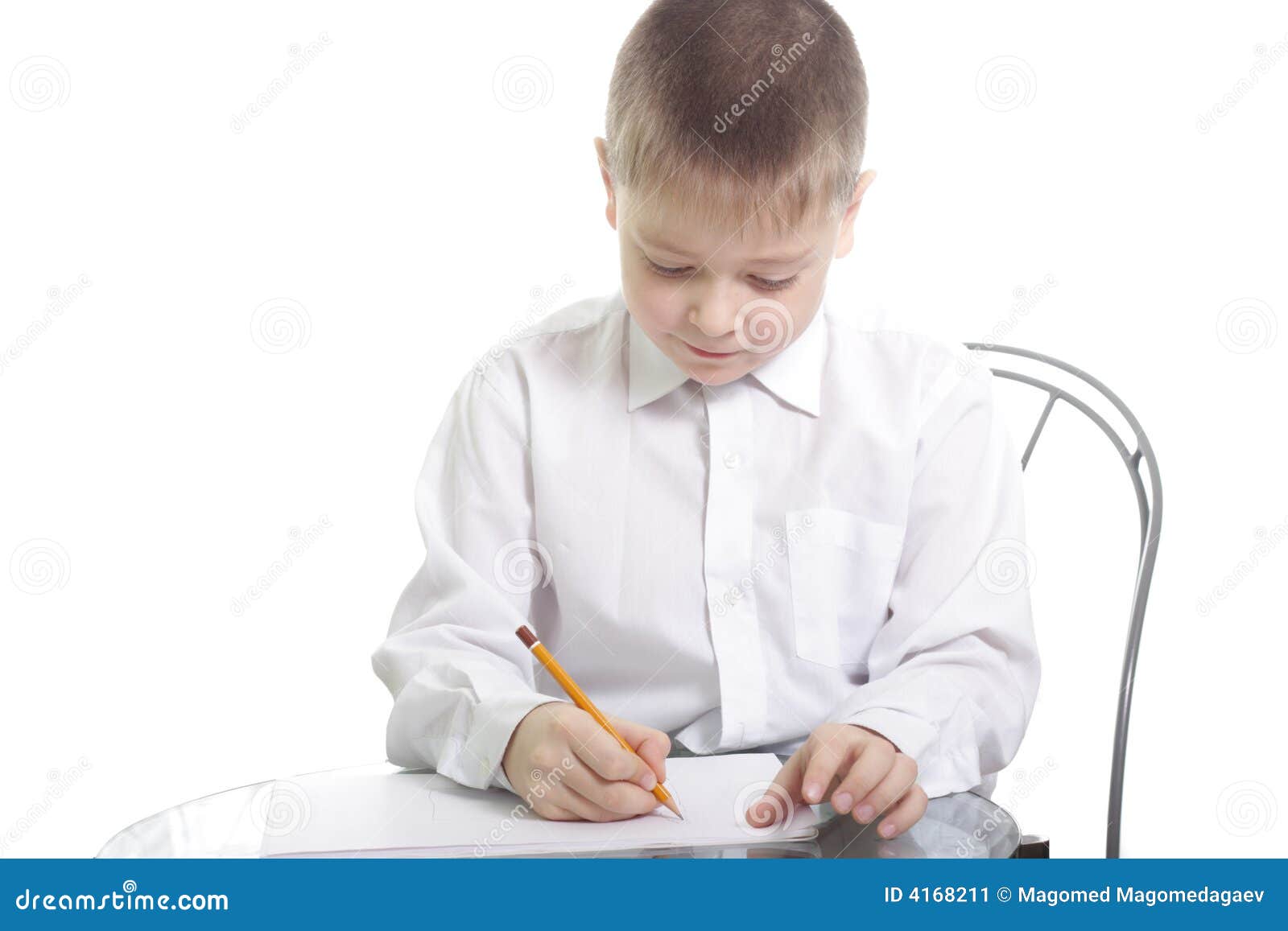 Writing stock image. Image of children, holding, school - 4168211
