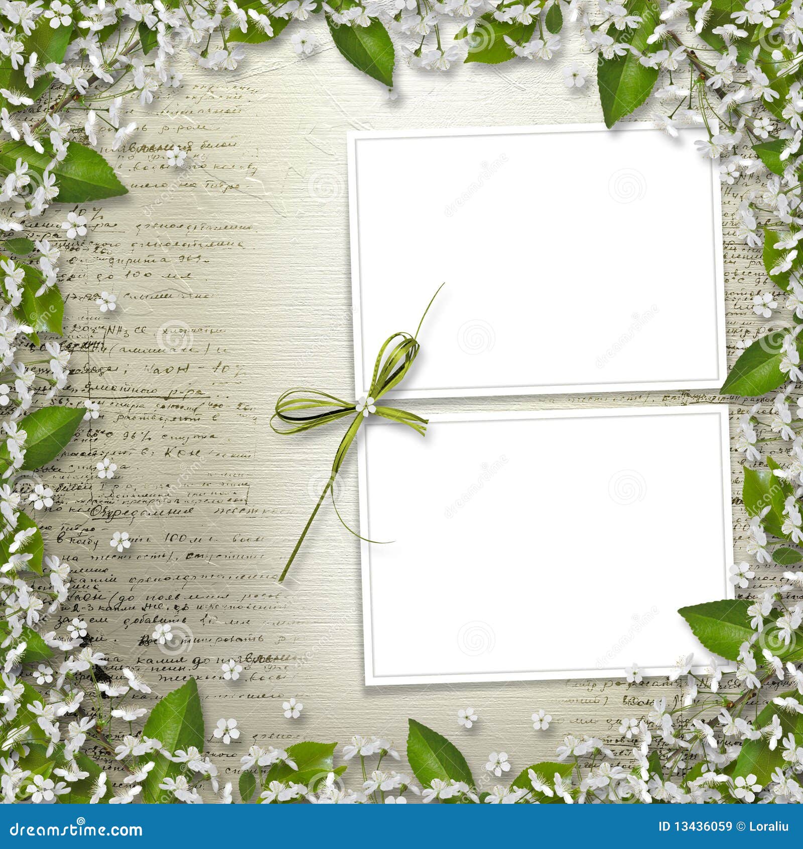 Writing Abstract Background with Frame Stock Illustration ...