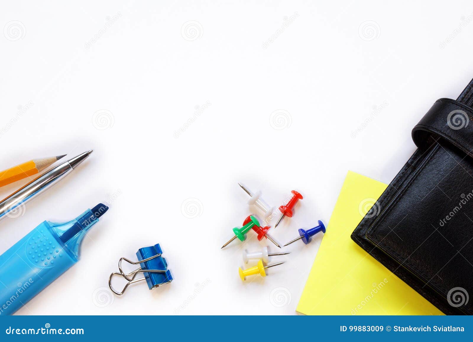 Writing Accessories and Diary Stock Image - Image of money, notebook ...