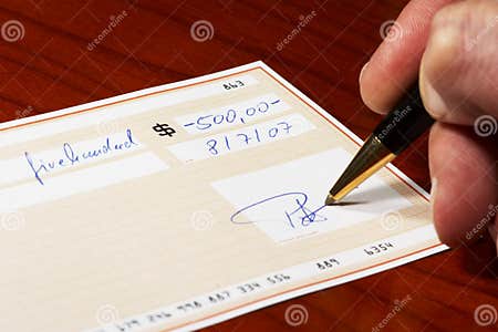 Writing a bank check stock image. Image of cheque, check - 1762009