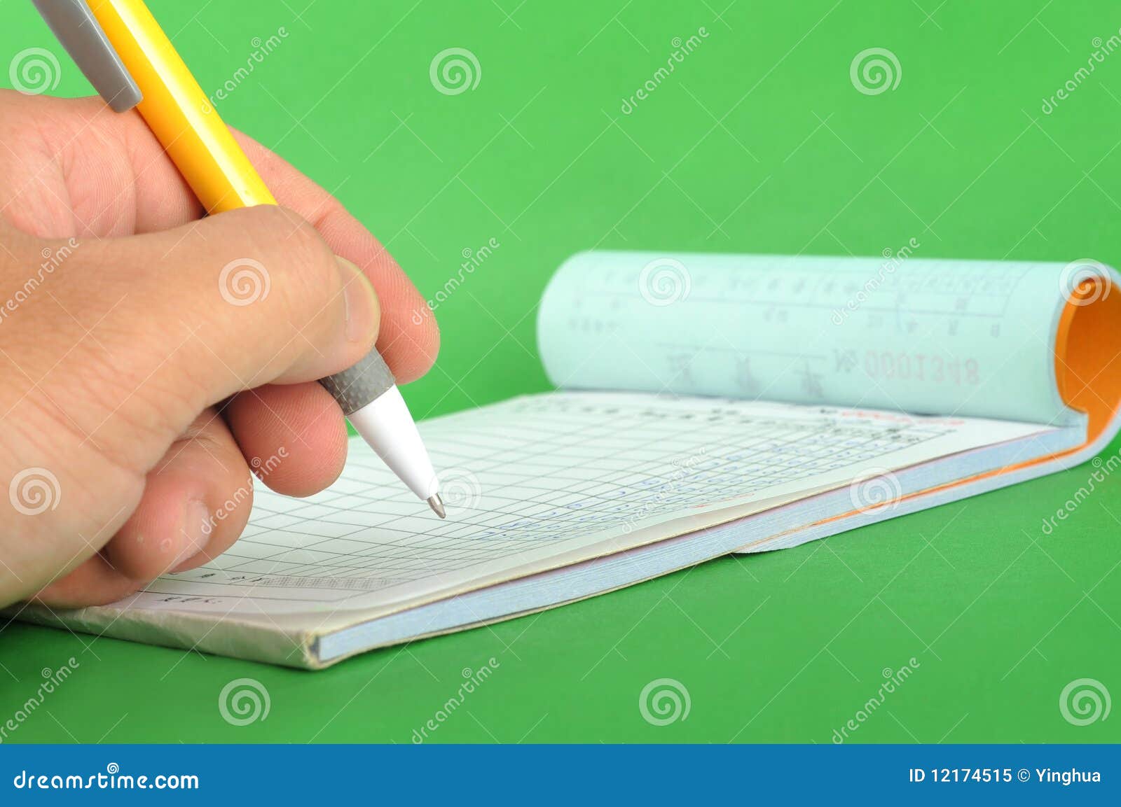 Writing bills stock image. Image of accounting, economic - 12174515