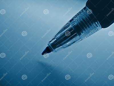 Writing: blue pen stock image. Image of space, tools, clean - 414171