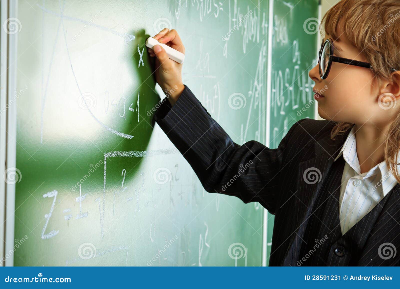 Writing on board stock image. Image of male, schoolboy - 28591231