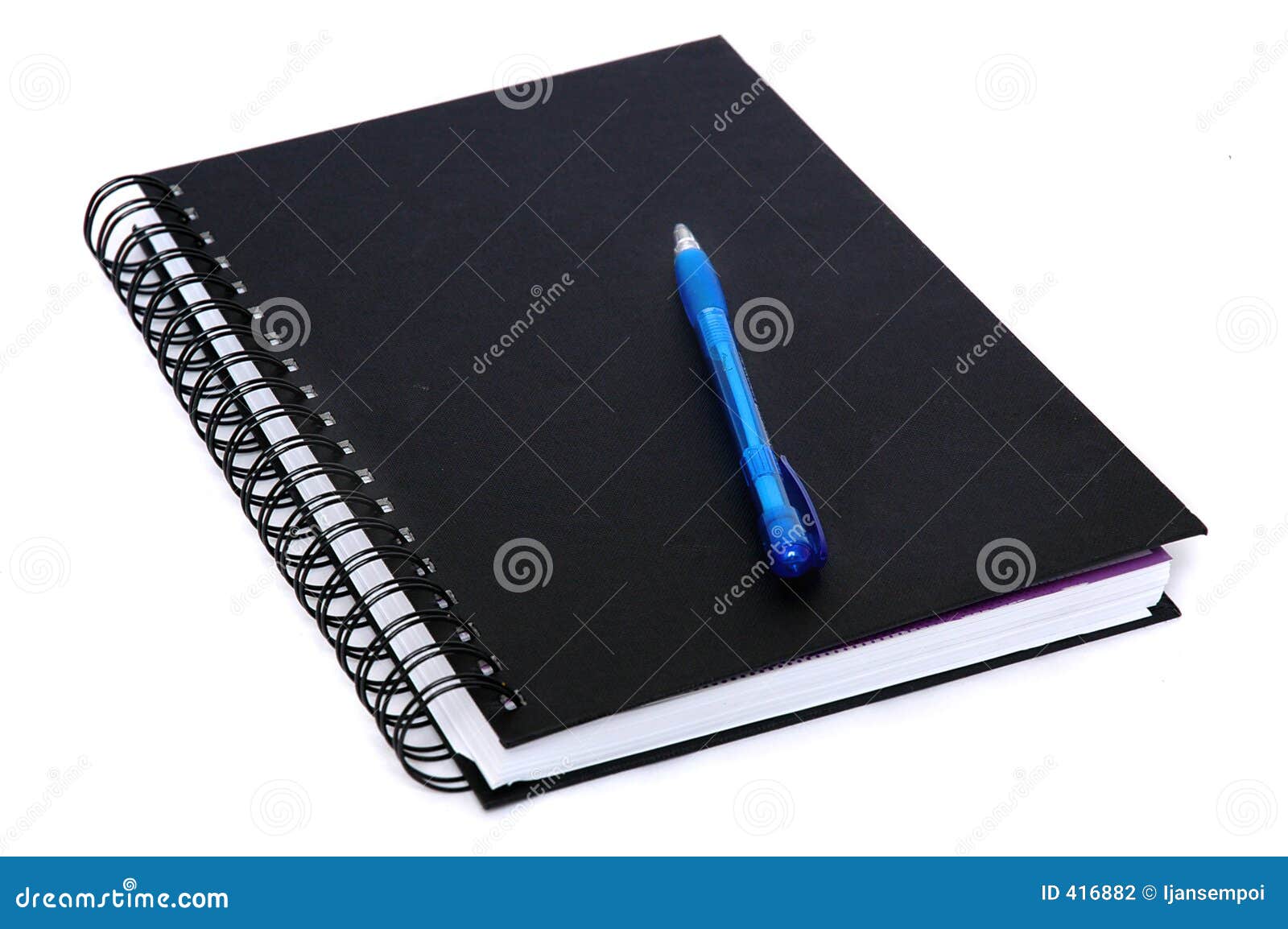 Writing book and blue pen stock photo. Image of reading - 416882