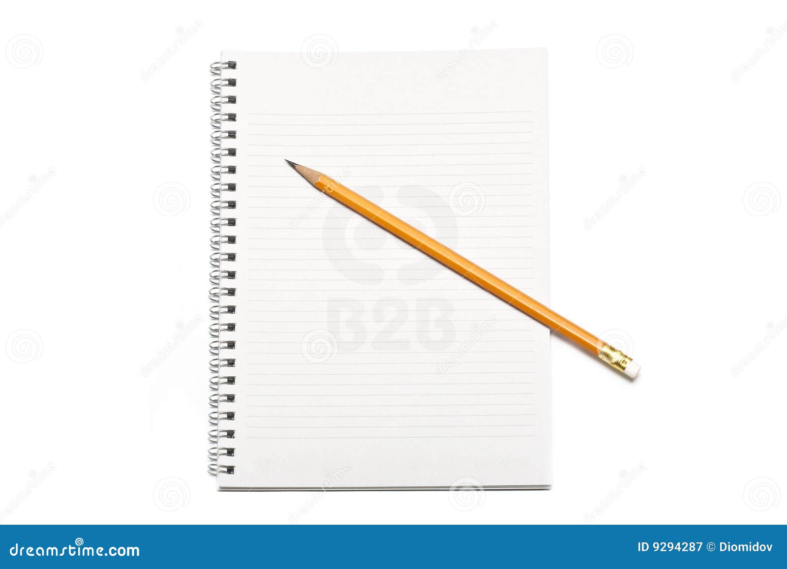 Writing-book and pencil stock image. Image of pencils - 9294287