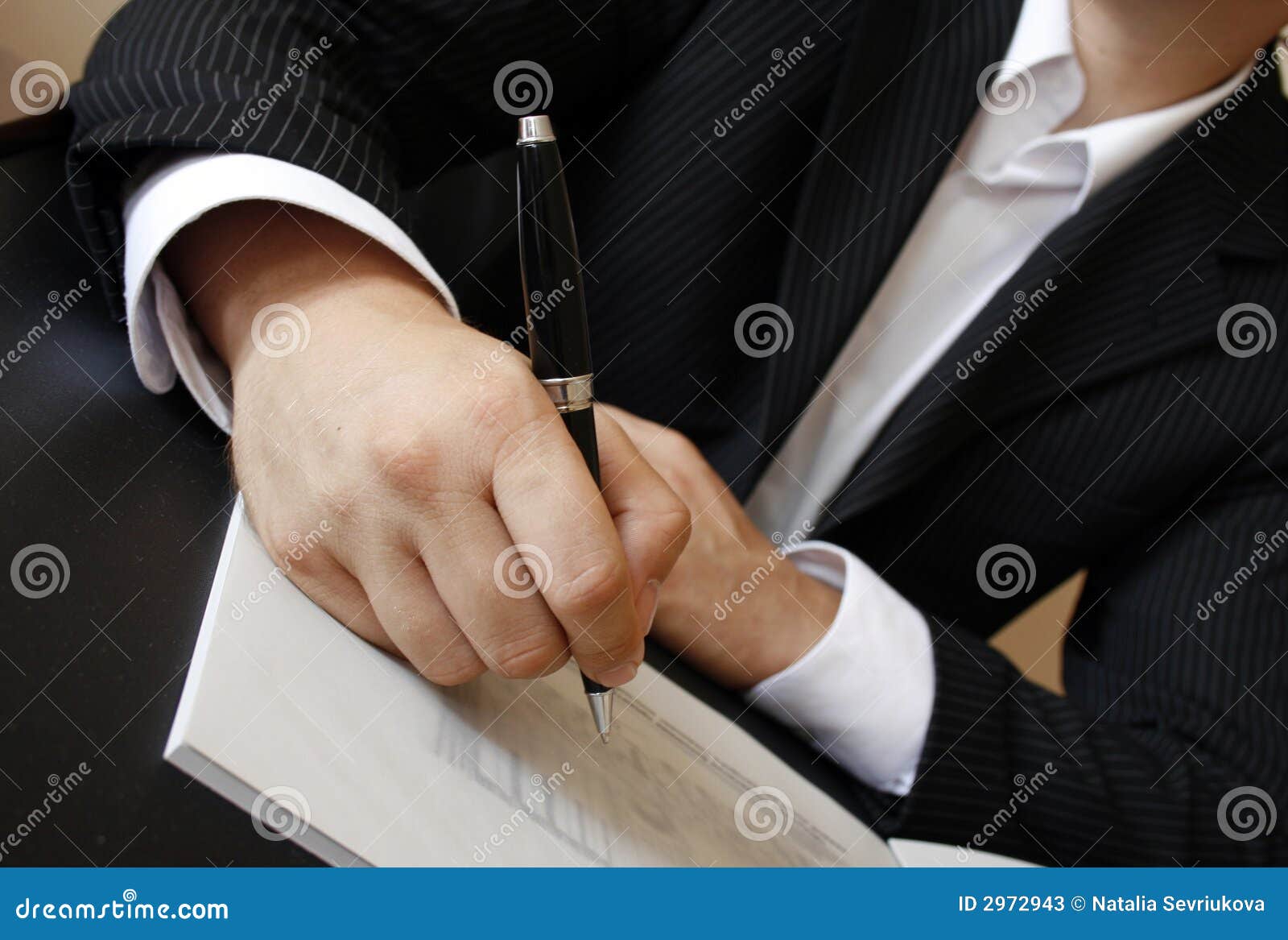Writing businessman stock image. Image of businessman - 2972943