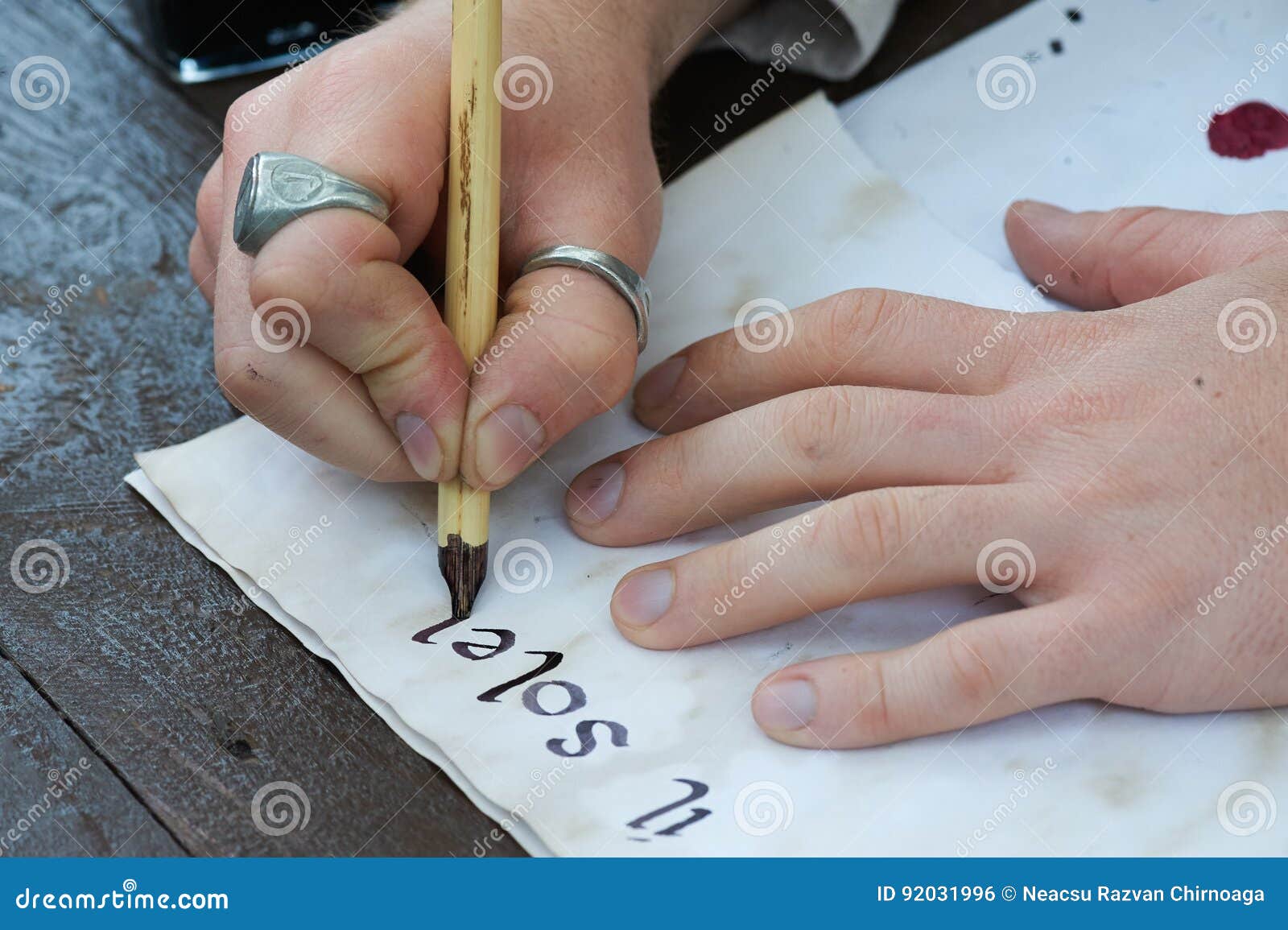 Writing calligraphy pen stock photo. Image of background - 92031996