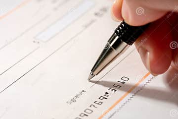 Writing a check 1 stock image. Image of credit, balance - 14875887