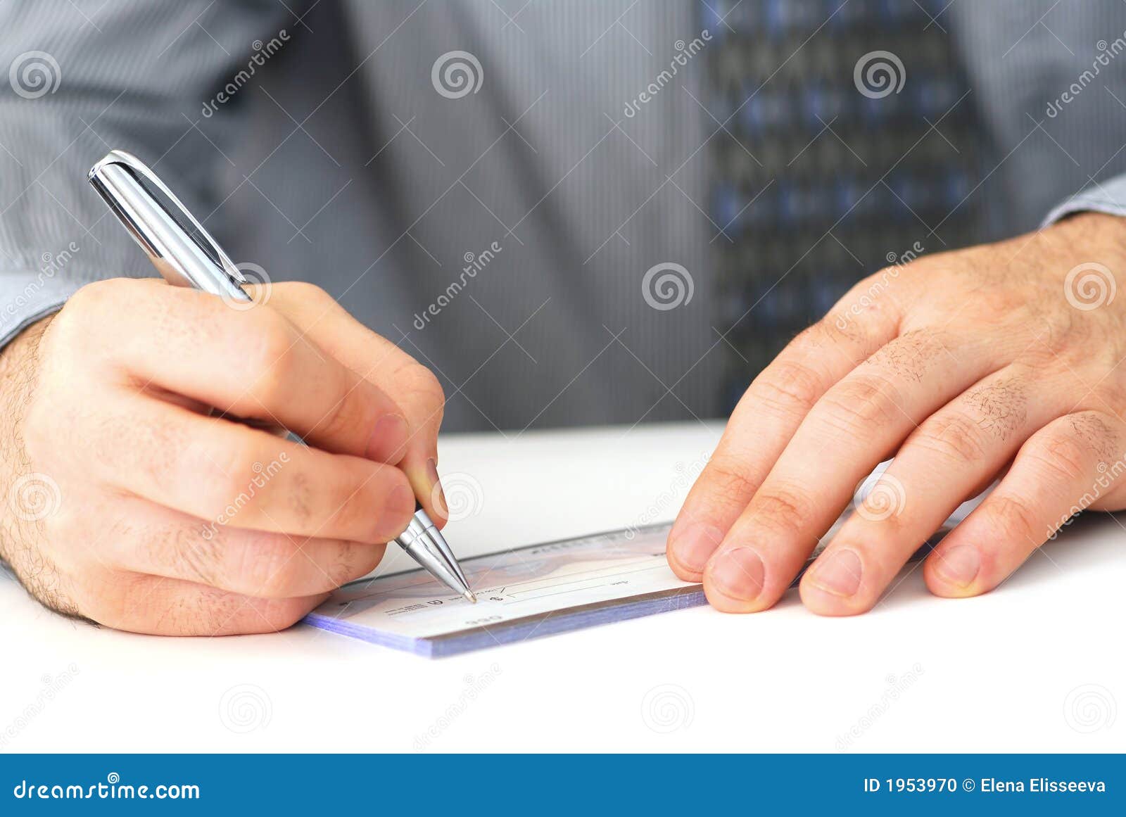 Writing a check stock photo. Image of closeup, corporate - 1953970