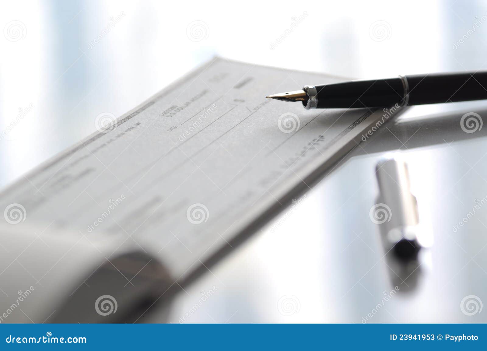Writing the check stock image. Image of document, market - 23941953