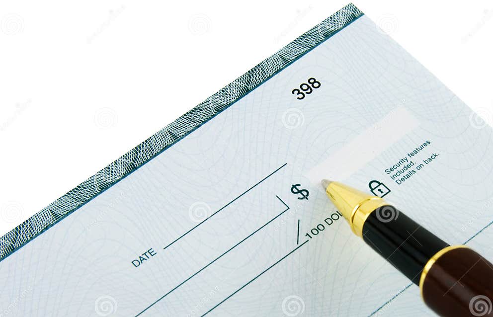 Writing Check stock photo. Image of accountant, financial - 5985610