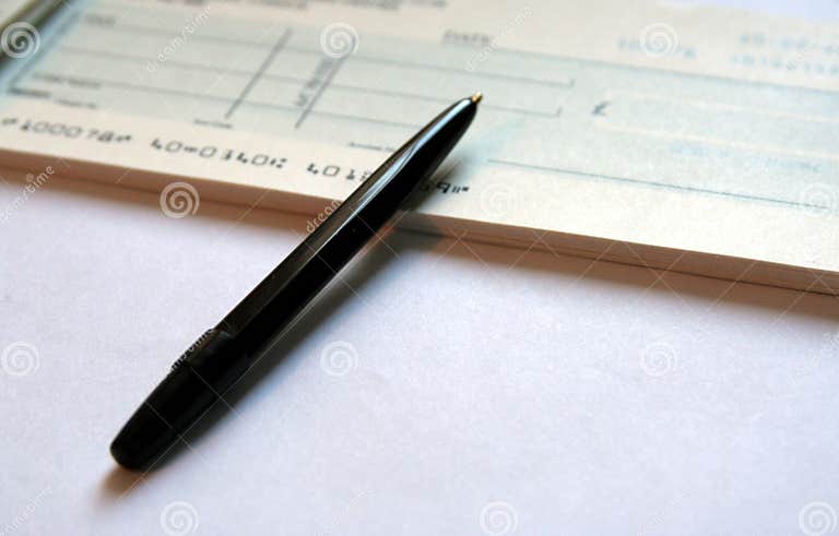 Writing a Cheque 2 stock image. Image of bank, check, payer - 625079