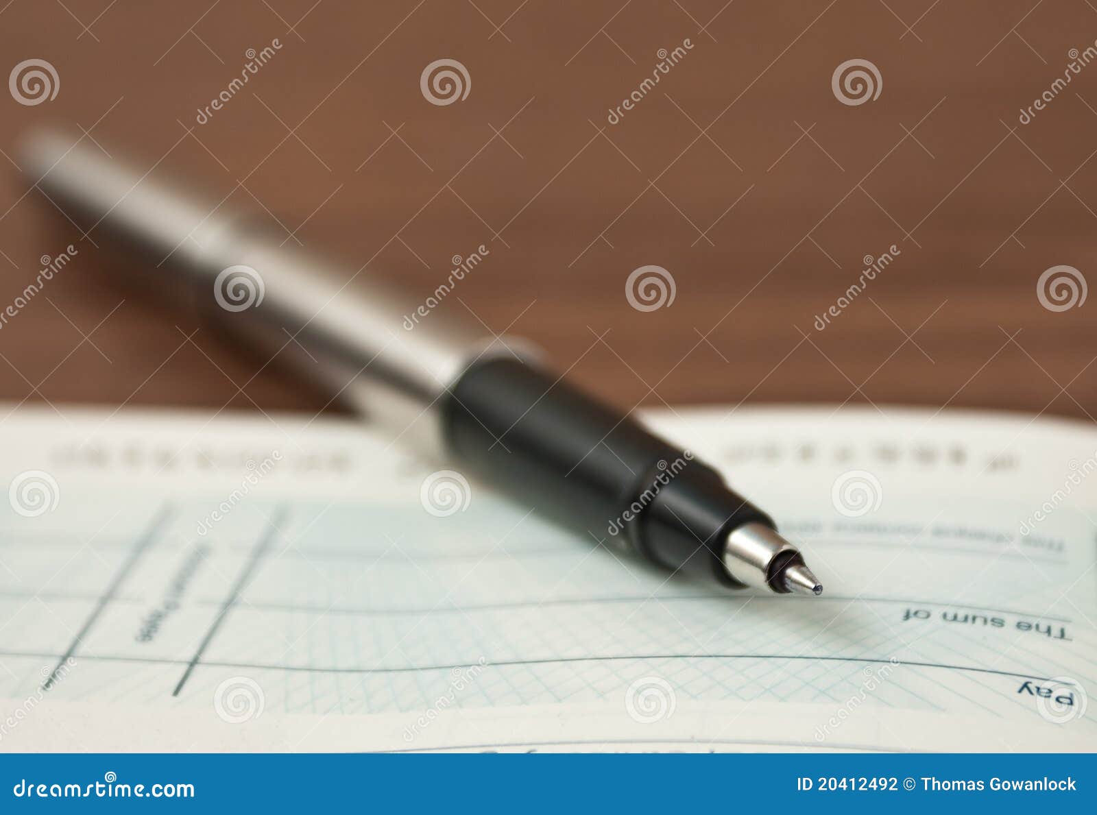 Writing a cheque stock photo. Image of accounting, payment - 20412492