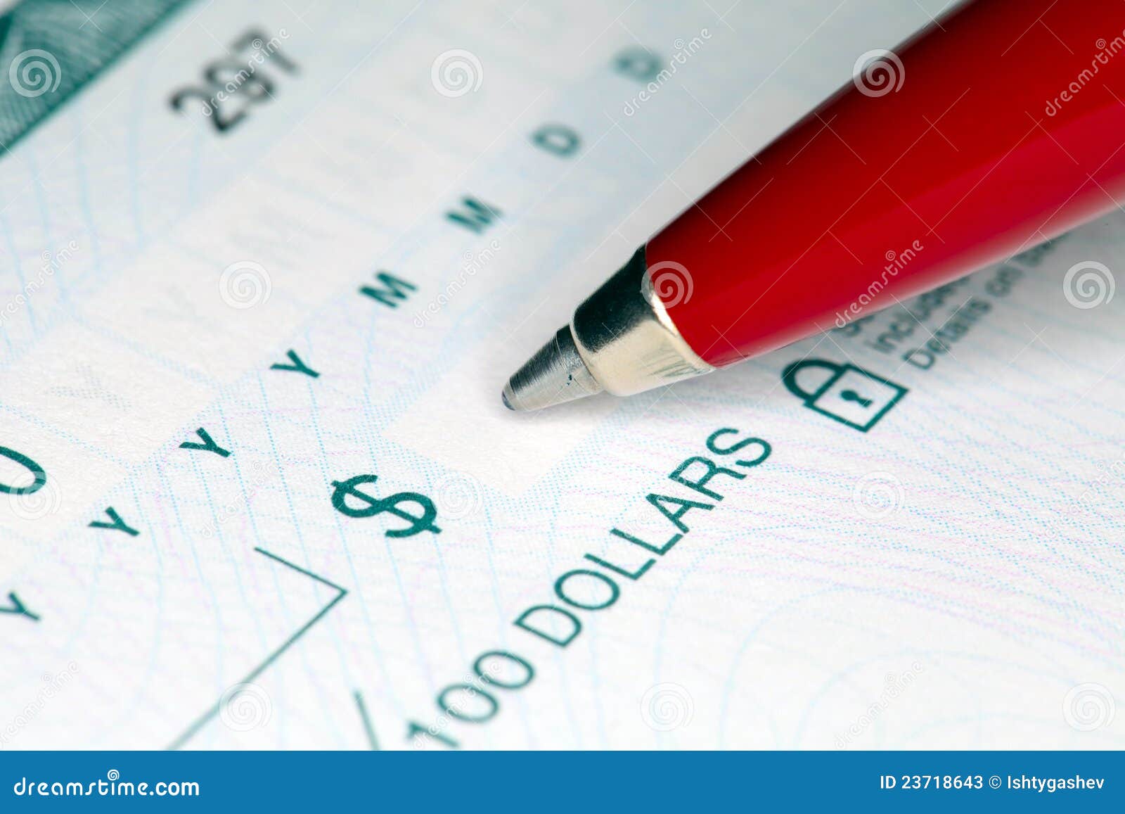 Writing A Cheque Royalty-Free Stock Image | CartoonDealer.com #26598100