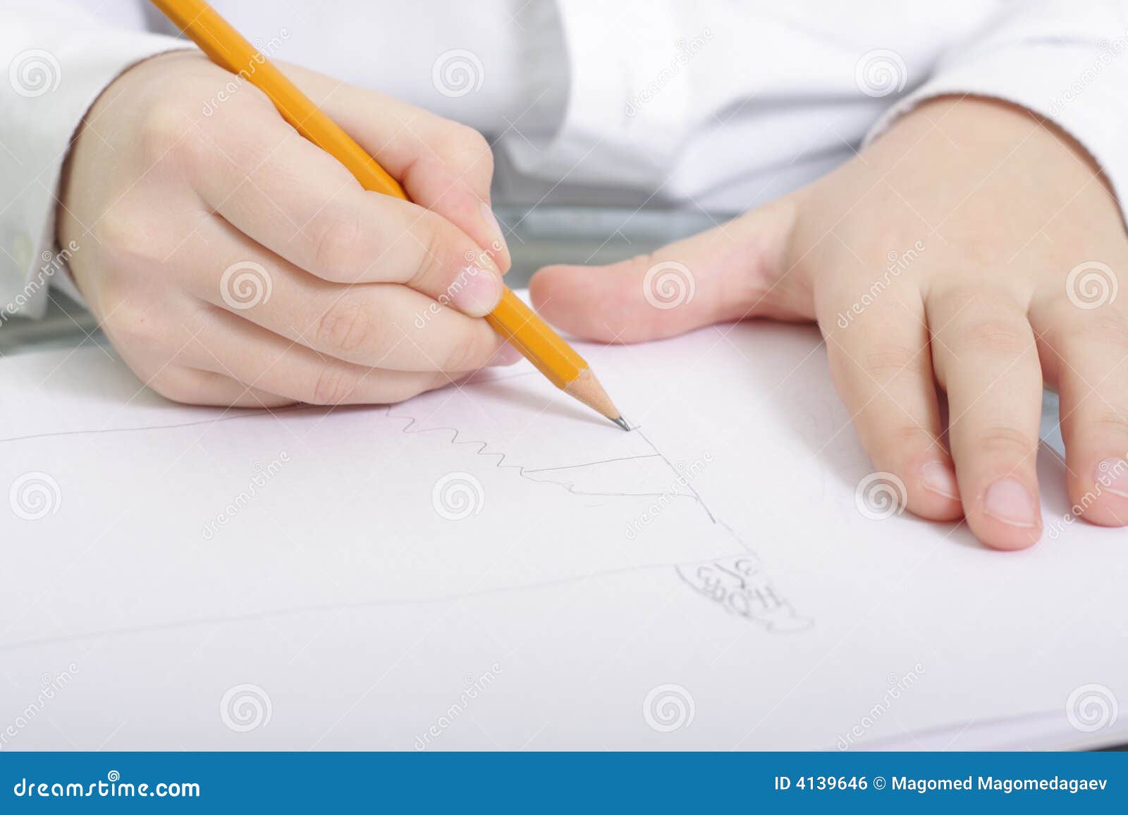 Writing close-up stock photo. Image of intelligence, cute - 4139646