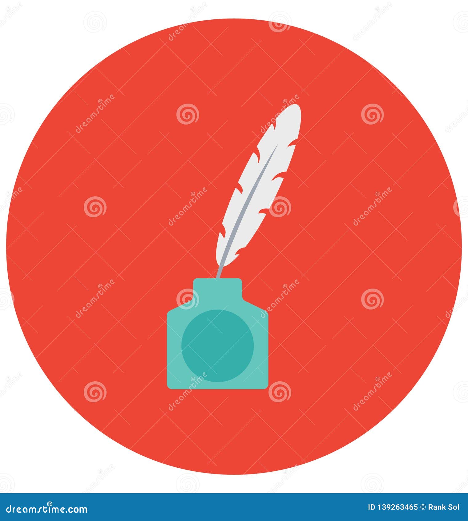 Writing Color Isolated Vector Icon that Can Be Easily Modified or Edit ...