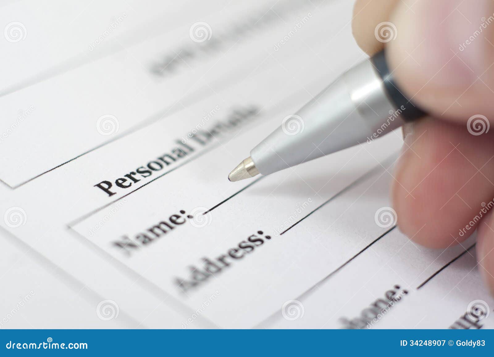 Writing data stock image. Image of paper, finger, contract - 34248907