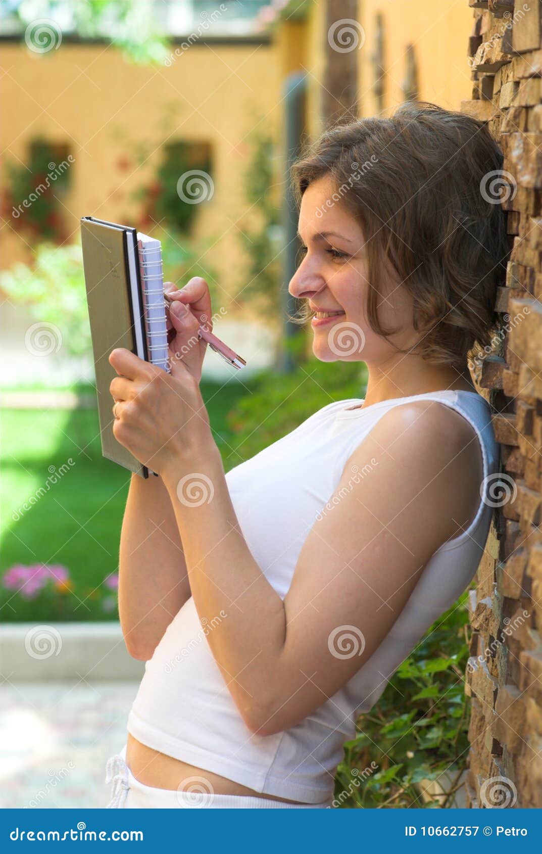 Writing in diary stock image. Image of emotion, lean - 10662757
