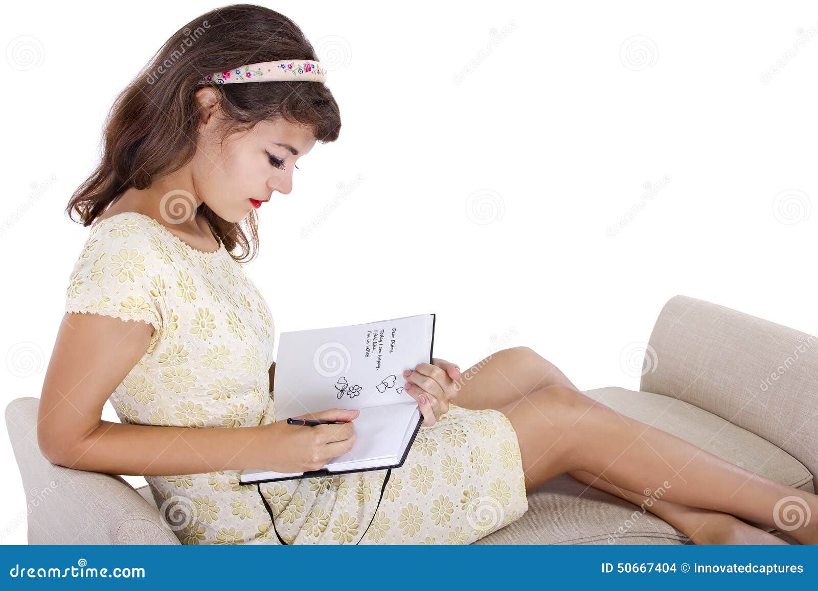 Writing on Diary stock photo. Image of happy, notepad - 50667404