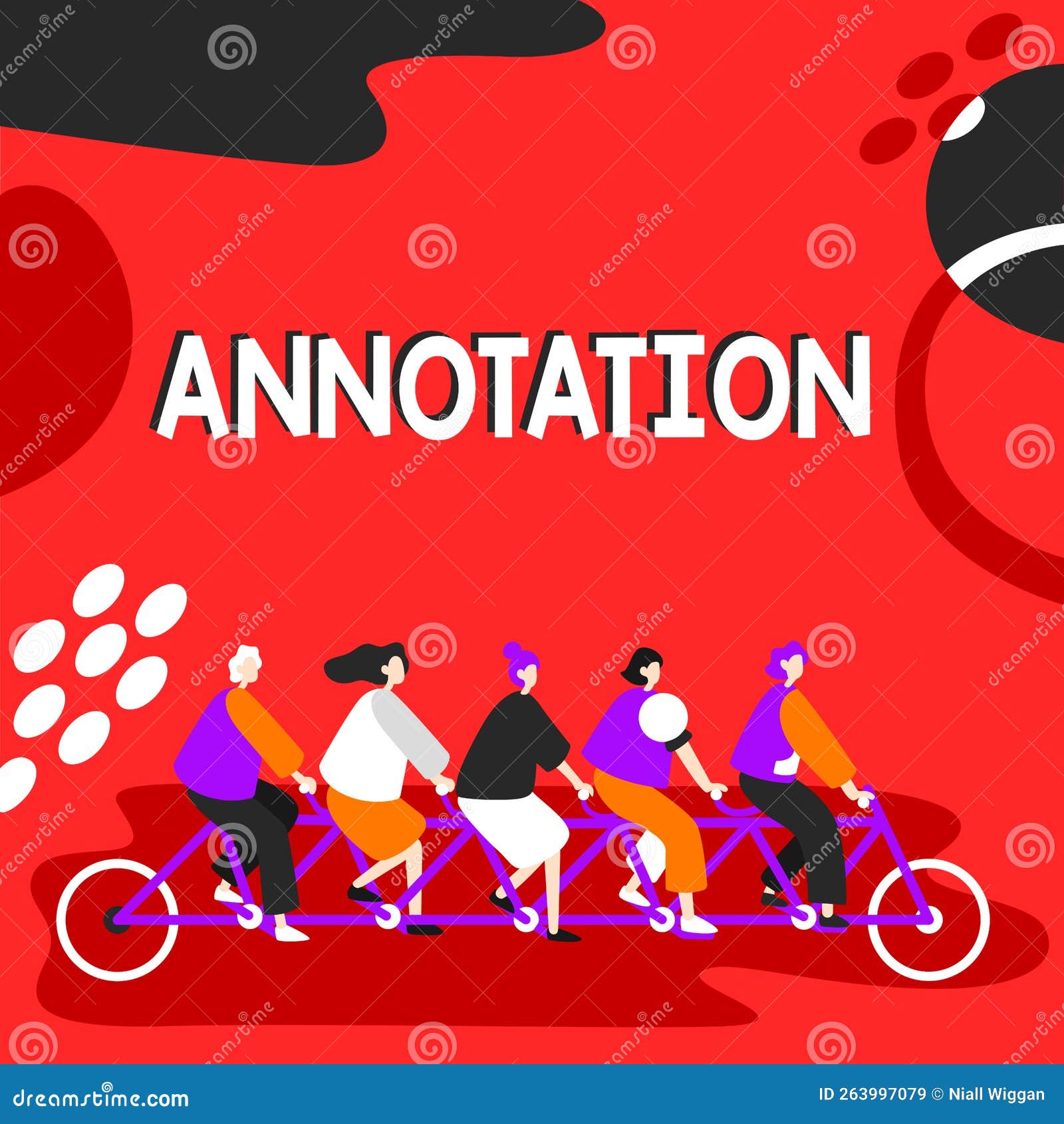 Writing Displaying Text Annotation. Word for Note Added by Way of ...