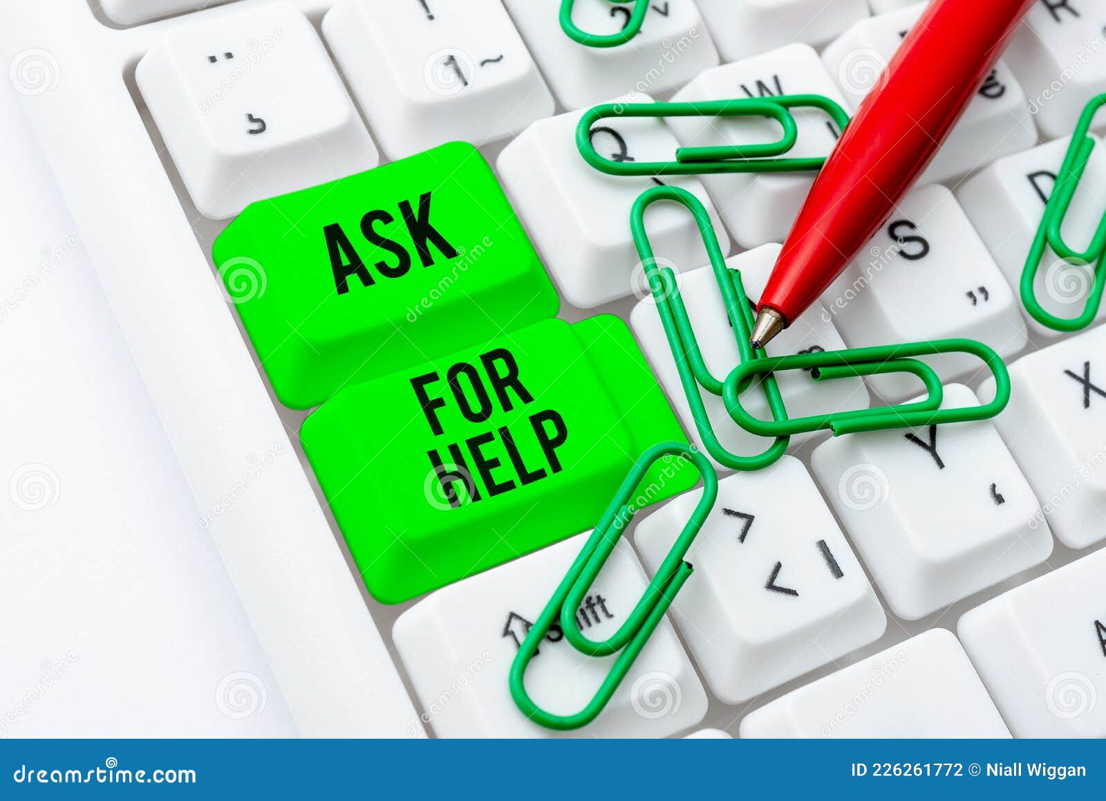 Writing Displaying Text Ask for Help. Business Idea Put a Question or ...