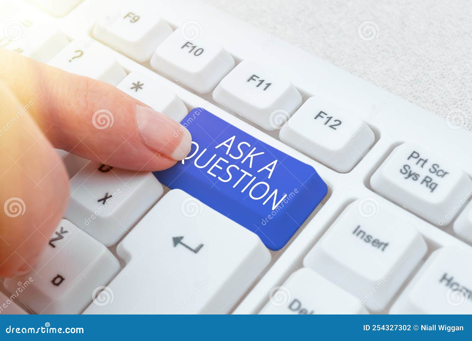 Writing Displaying Text Ask a Question. Internet Concept Look for ...