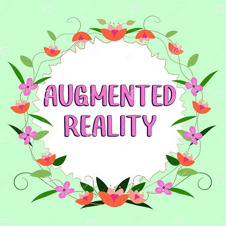 Writing Displaying Text Augmented Reality. Word for Technology that ...