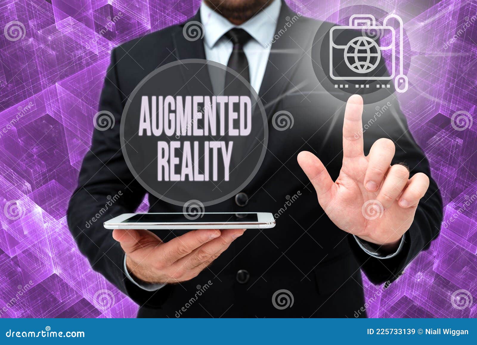 Writing Displaying Text Augmented Reality. Word Written on Interactive ...