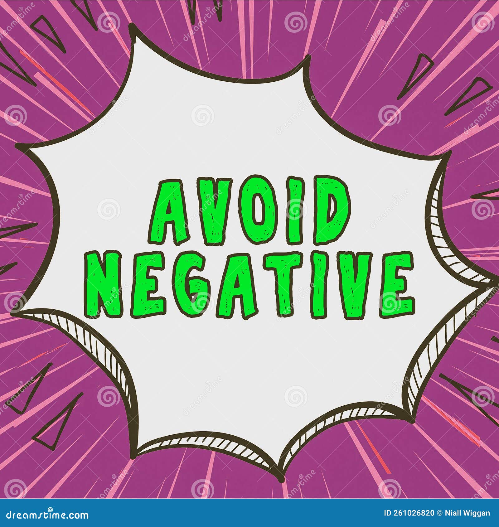 Text Showing Inspiration Avoid Negative. Concept Meaning Staying Away ...