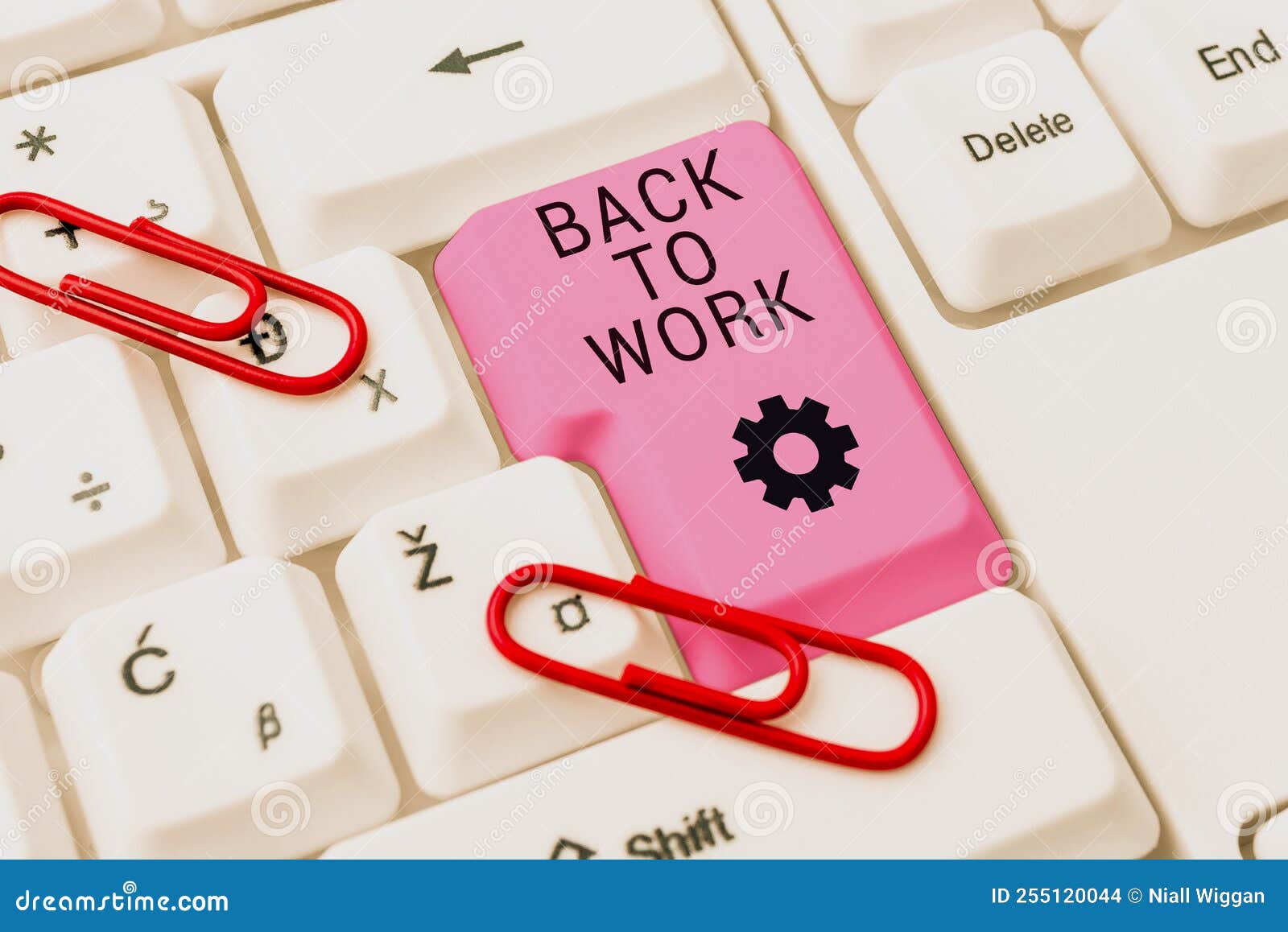 Writing Displaying Text Back To Work. Concept Meaning Returning To Job ...