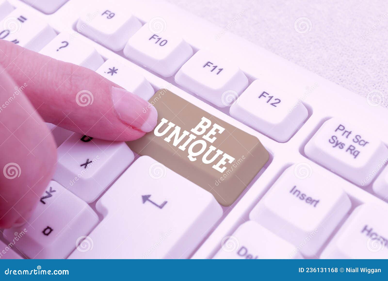 Sign Displaying Be Unique. Concept Meaning Being the only One of Its ...