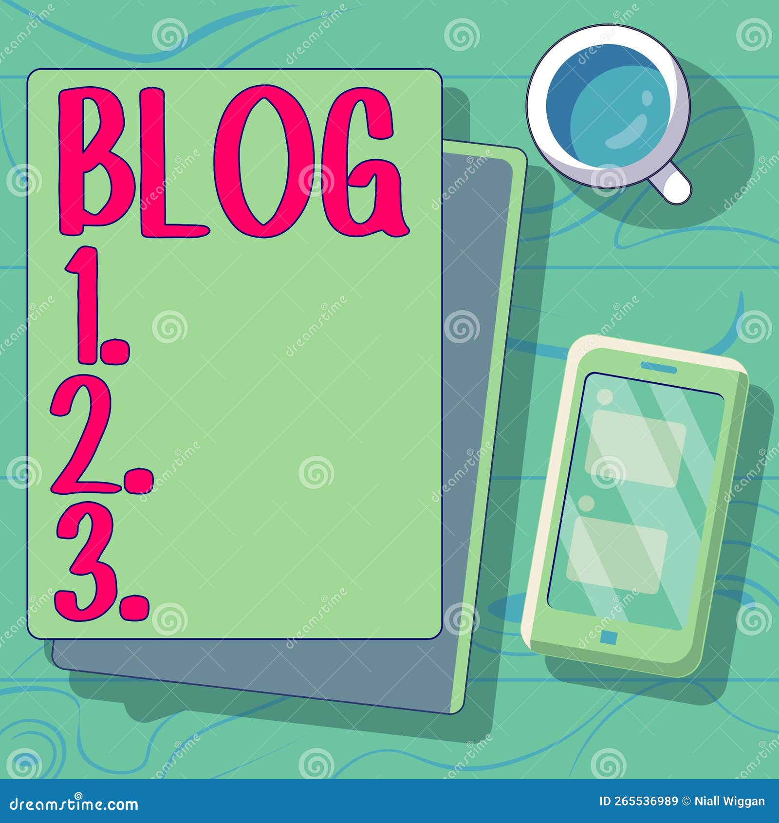 Writing Displaying Text Blog. Business Approach a Regularly Updated Website Web Page Written in ...