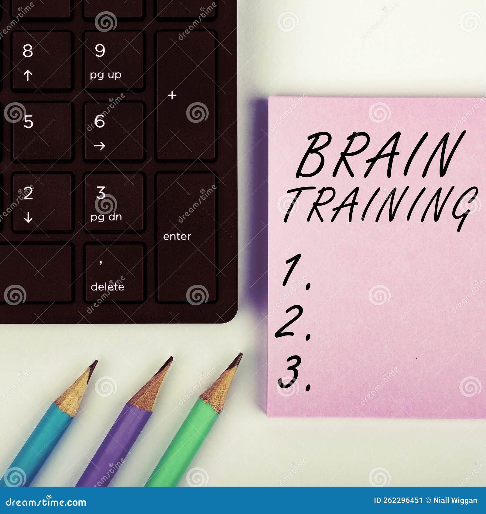 Writing Displaying Text Brain Training. Business Overview Mental ...