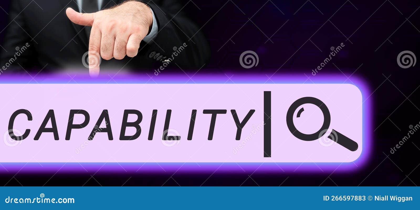 Writing Displaying Text Capability. Internet Concept the Facility or ...