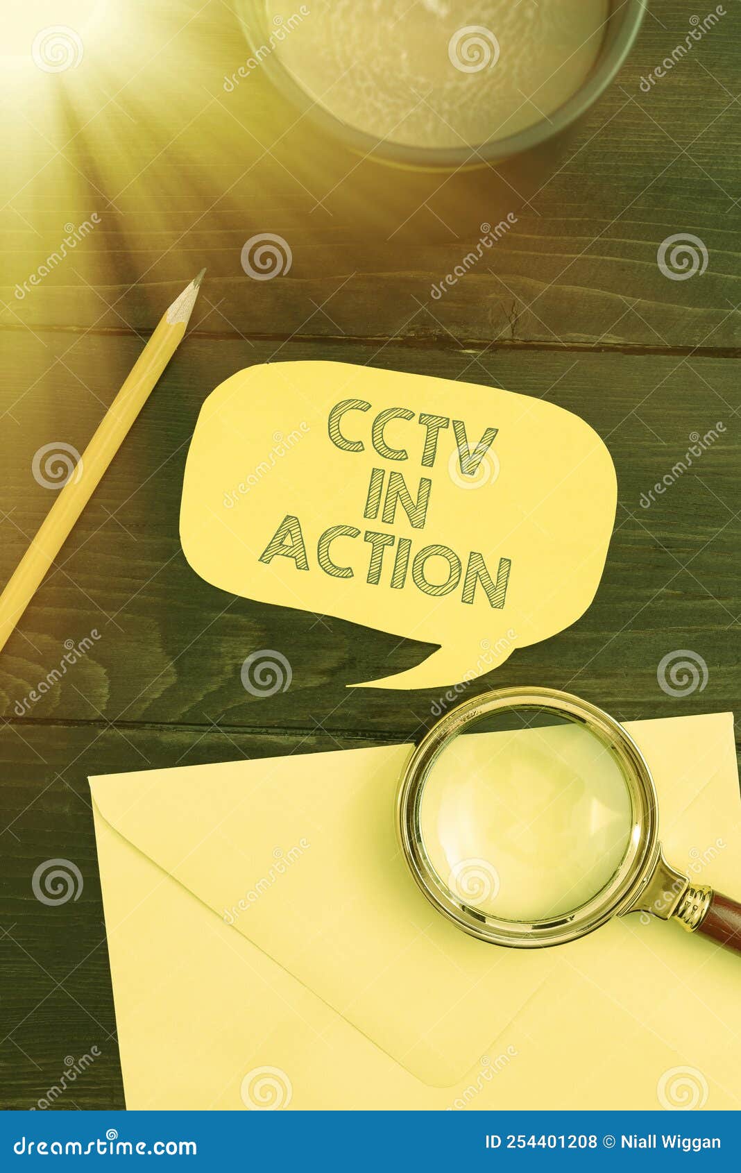 Hand Writing Sign Cctv in Action. Internet Concept Selfcontained ...