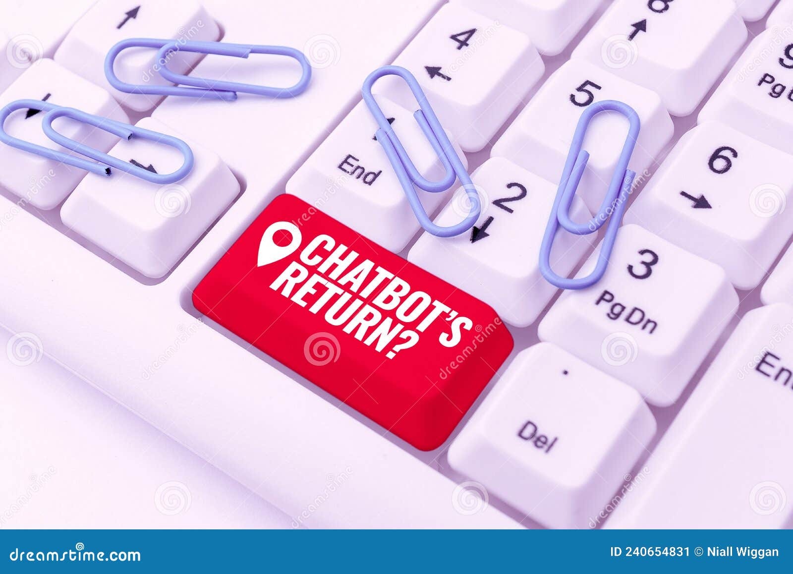 Writing Displaying Text Chatbot S Is Return Question Business Concept Program That Communicate