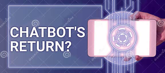 Writing Displaying Text Chatbot S Return. Word for Program that ...