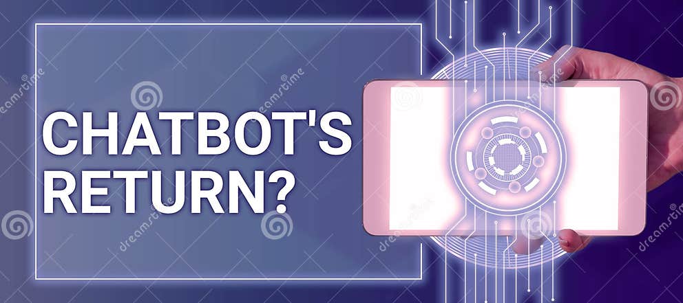 Writing Displaying Text Chatbot S Return. Word for Program that ...