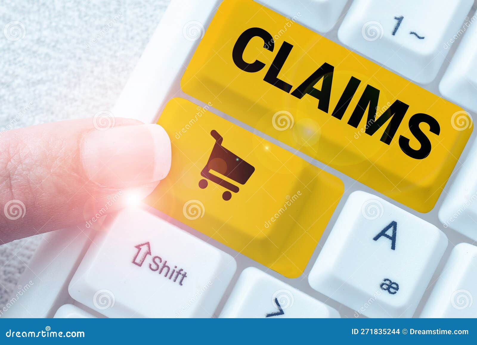 Writing Displaying Text Claims. Word Written on State or Assert that ...