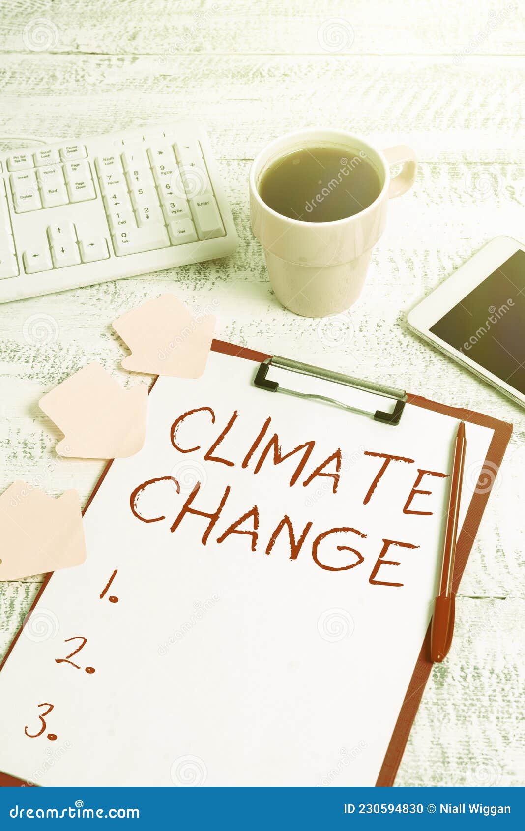 Writing Displaying Text Climate Change. Business Idea Change in the ...