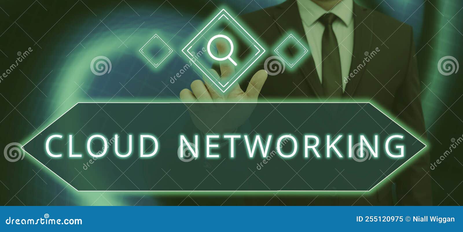 Writing Displaying Text Cloud Networkingis Term Describing Access of ...