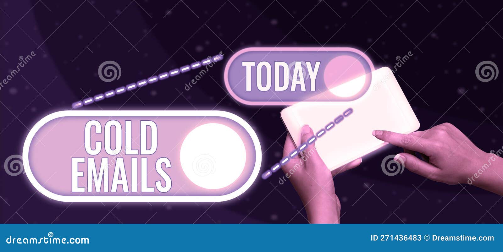 Writing Displaying Text Cold Emails. Internet Concept Unsolicited Email ...