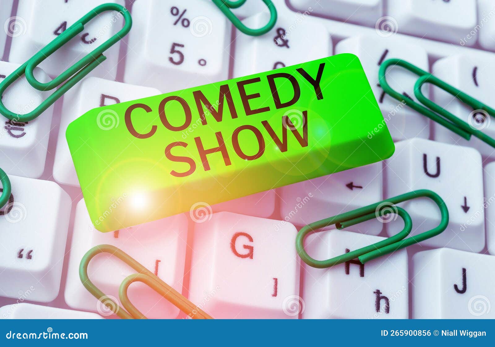 Writing Displaying Text Comedy Show. Word for Funny Program Humorous ...