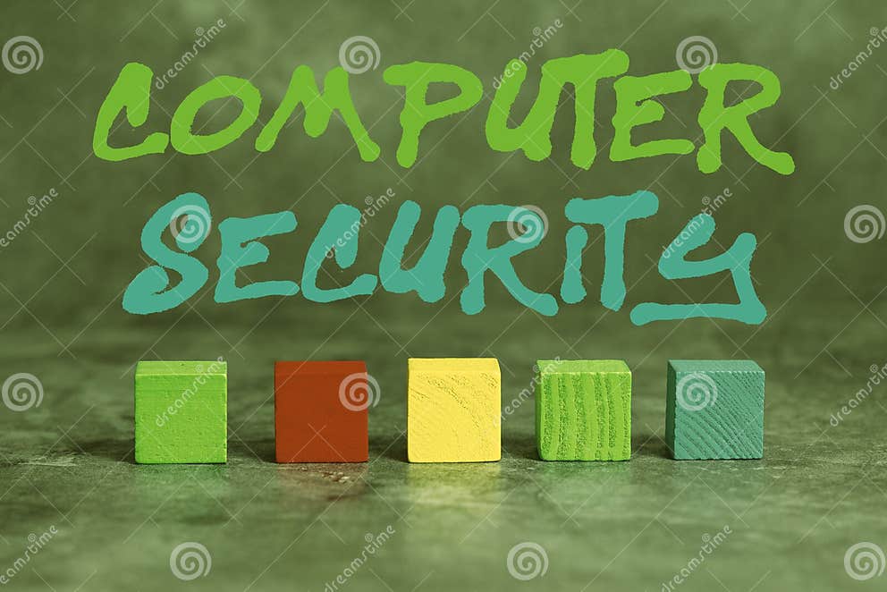 Text Sign Showing Computer Security. Business Overview Protection of ...