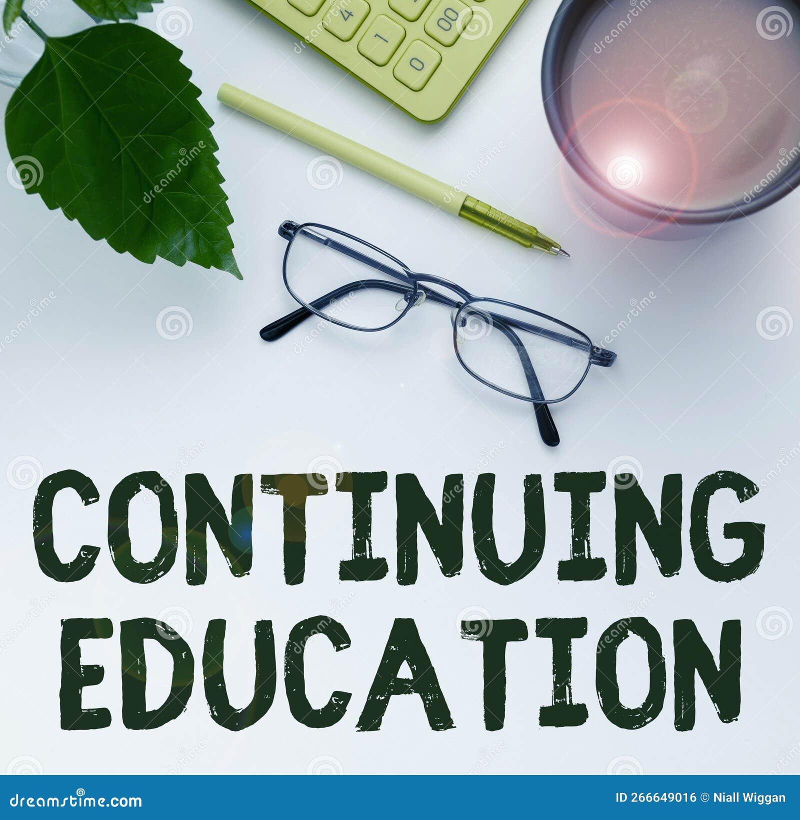 Handwriting Text Continuing Education. Business Idea Continued Learning ...