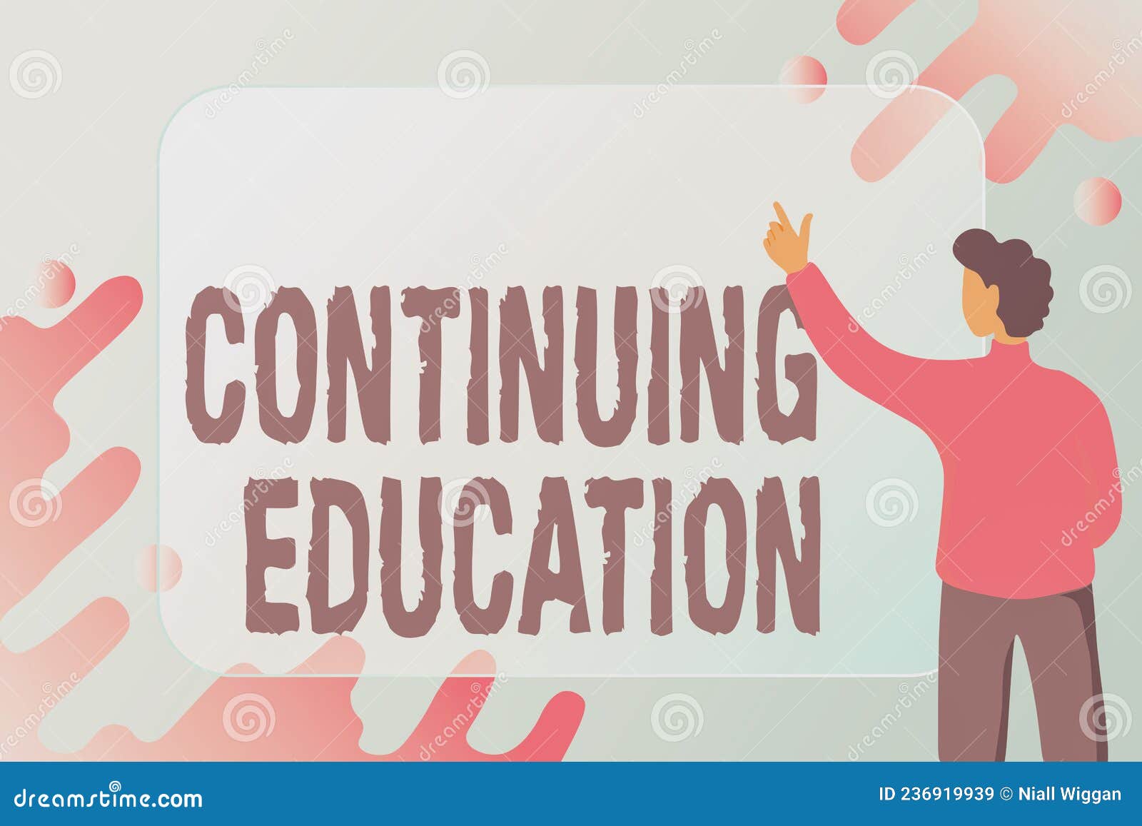 Text Sign Showing Continuing Education. Internet Concept Continued ...