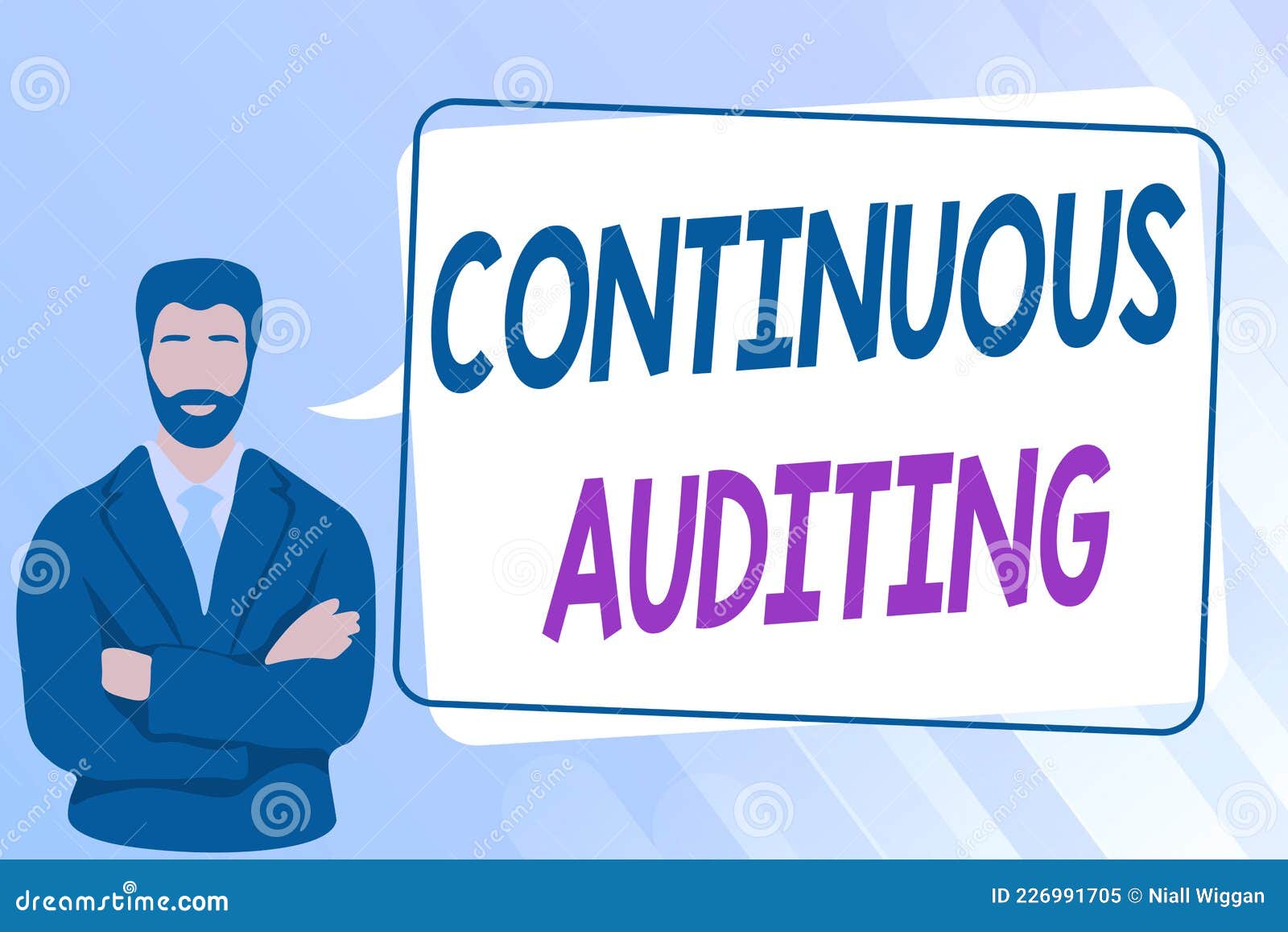 Writing Displaying Text Continuous Auditing. Internet Concept Internal ...