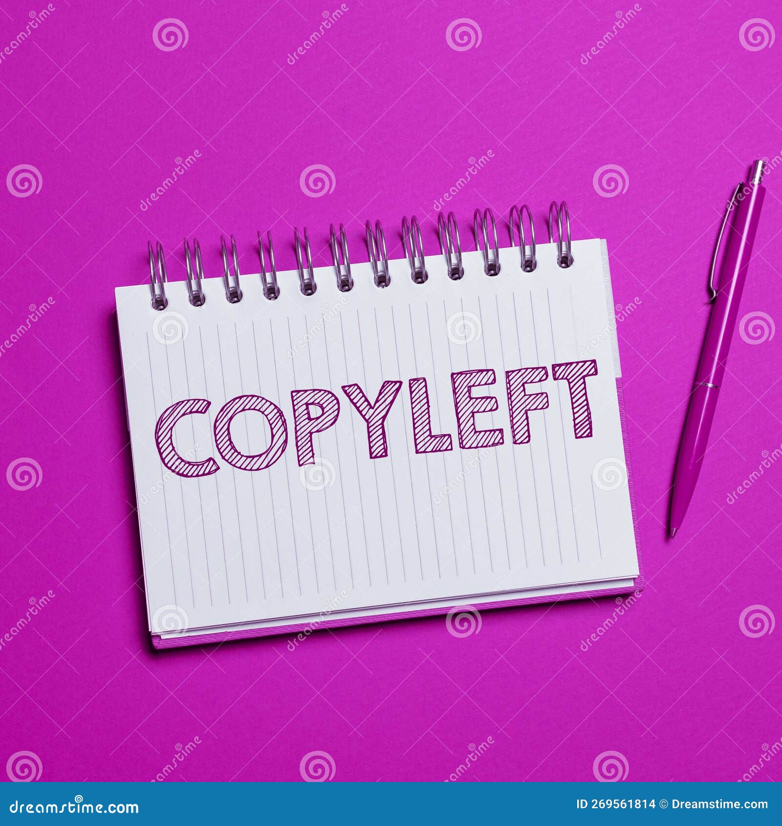 Writing Displaying Text Copyleft. Business Concept the Right To Freely ...