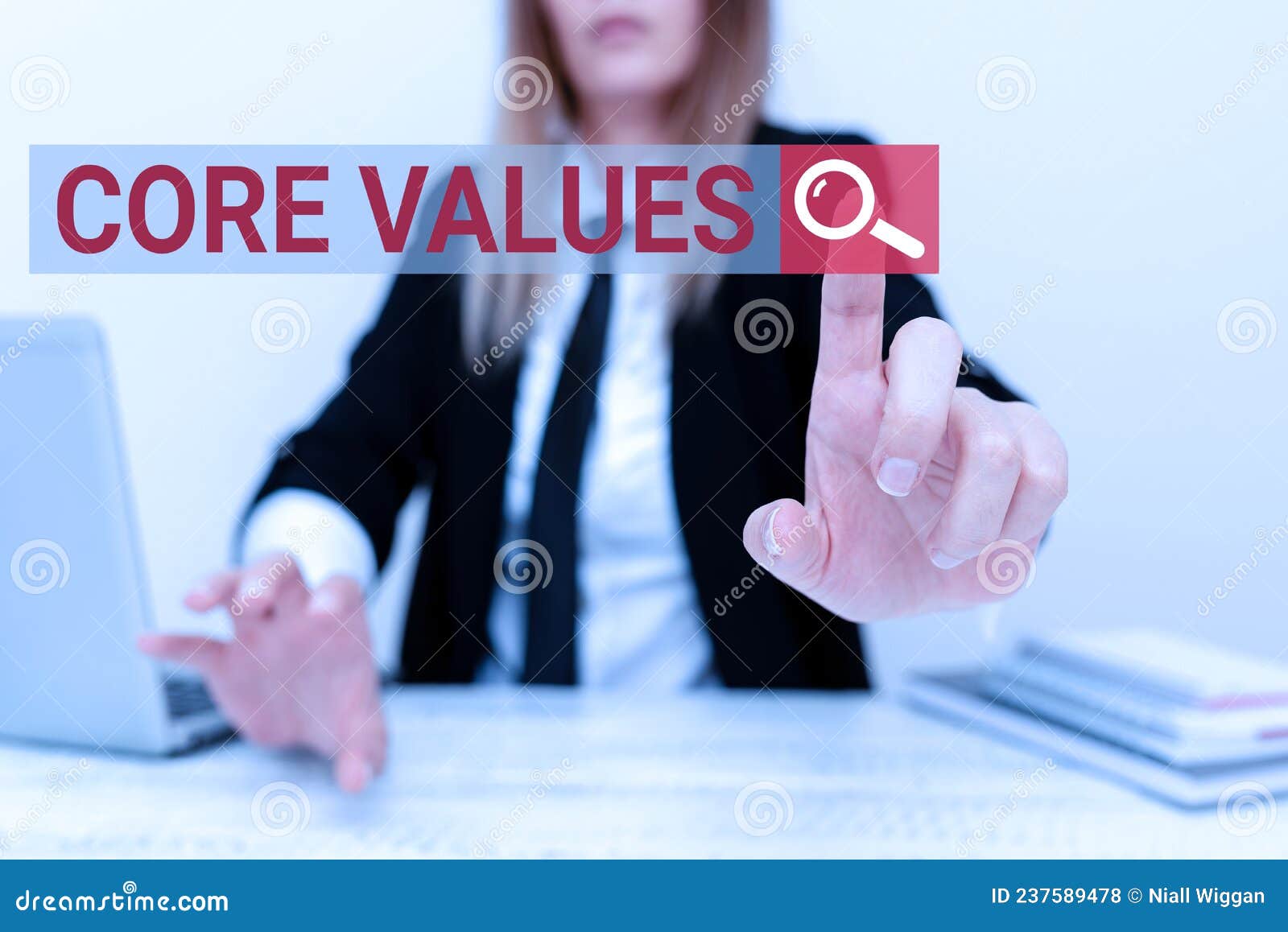 Writing Displaying Text Core Values Word Written On Principles Which Guide And Determine What
